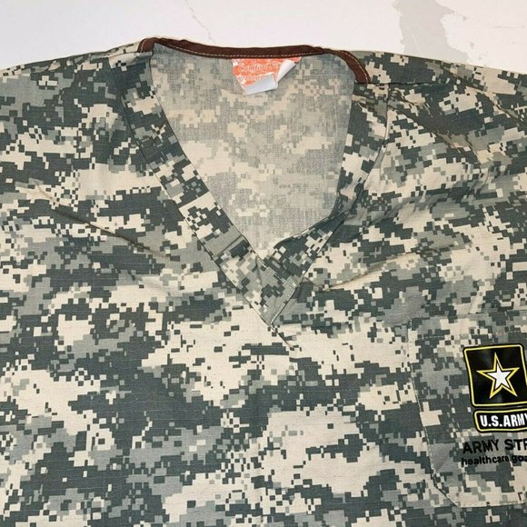 Shirts | Acu Digital Pattern Us Army Pullover Scrub Top Shirt Xl W Army ...